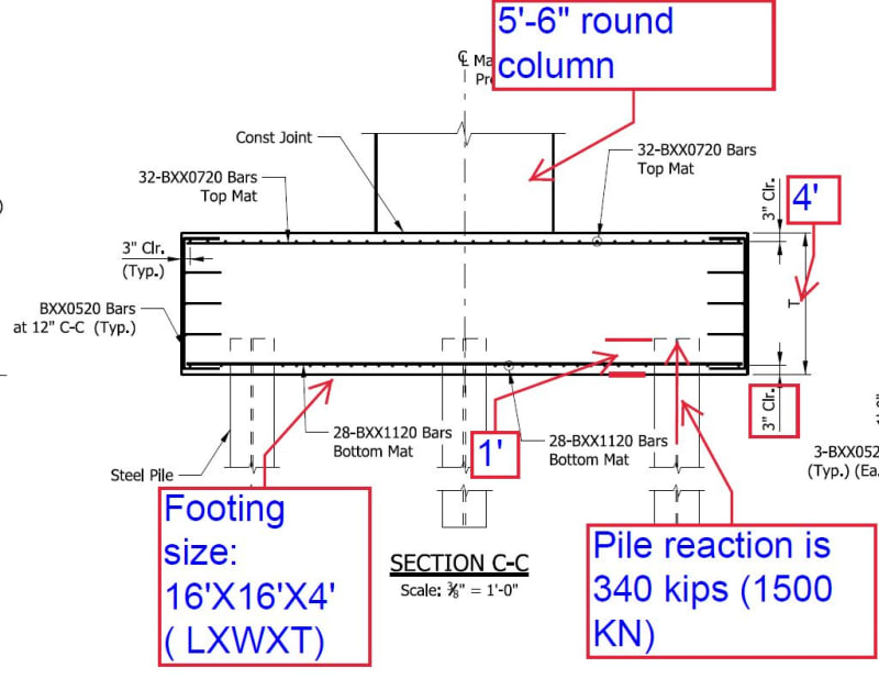 Concrete footing with with Steel piles - Need Suggestion | Eng-Tips