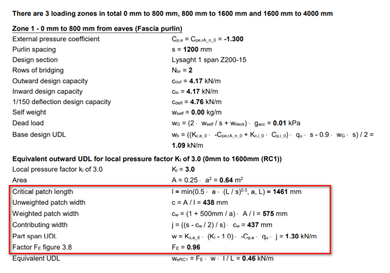 Local pressure to equivalent UDL | Eng-Tips