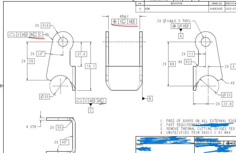 Least Material Condition Applications In This Drawing Help Drafting Least Material Condition Applications In This Drawing Help Drafting