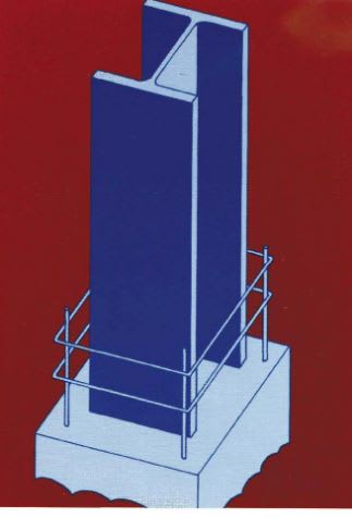 Concrete columns to steel beams connection | Eng-Tips