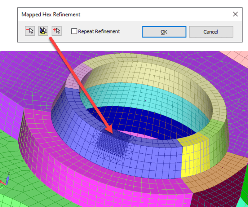 Hexahedron Dominant Meshing with Hexahedron and Tetrahedron Elements ...