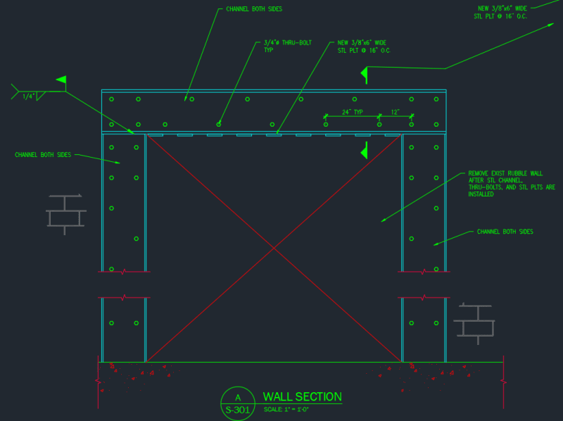 Steel beam supporting existing CMU | Eng-Tips