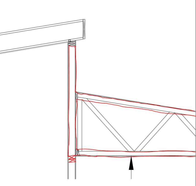 Truss bearing on shear wall | Eng-Tips