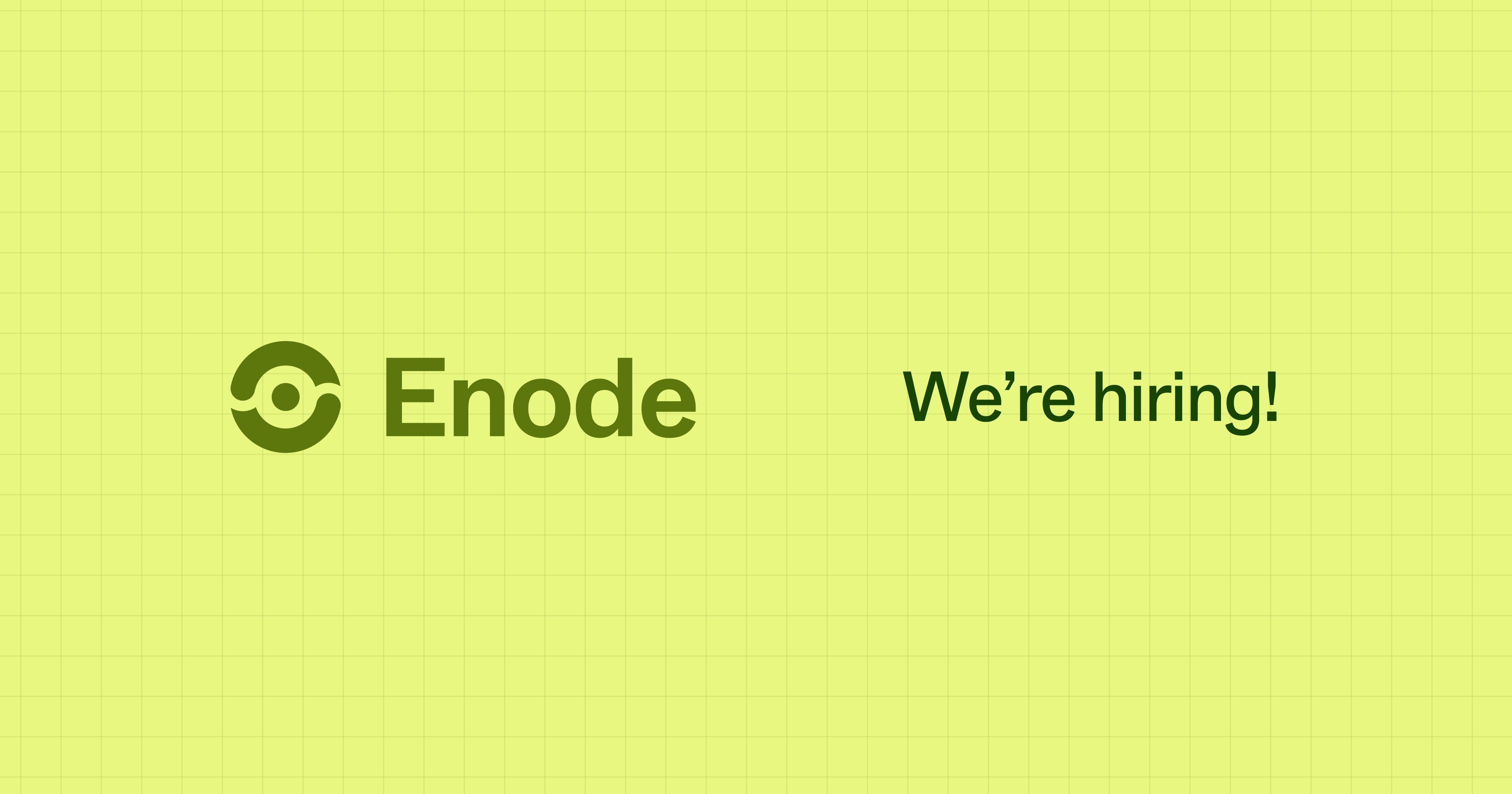 Careers | Enode