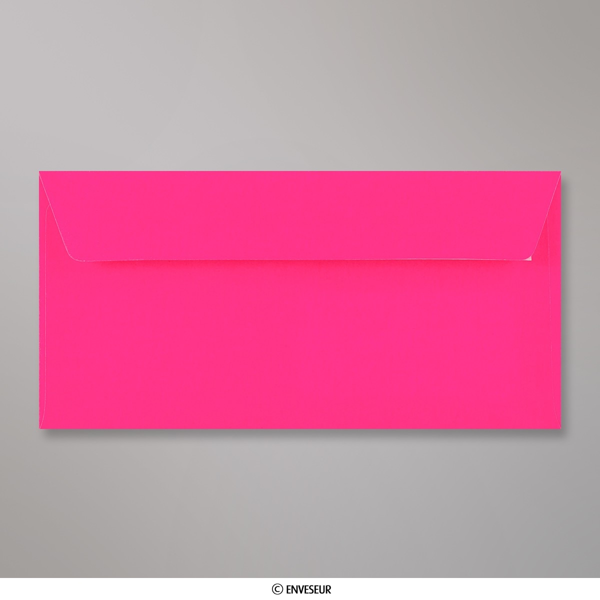 Envelope rosa néon com janela 110x220 mm (DL) | NEONPKDL-W | envelopes.pt