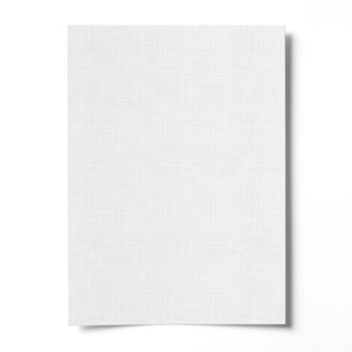 Embossed White Fine Linen Cardstock