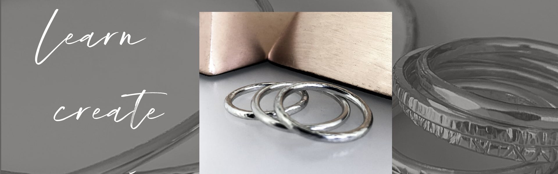 Book - Create a set of silver stacker rings | eola