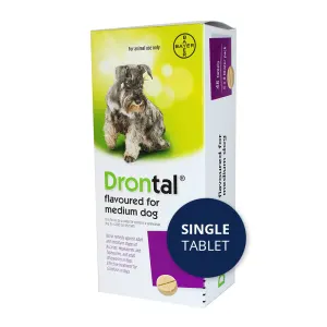 Buy Flavoured Drontal Dewormer for Medium Dogs Online | ePETstore