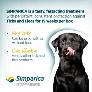Simparica Chewable Tick & Flea Tablets for Dogs | ePETstore