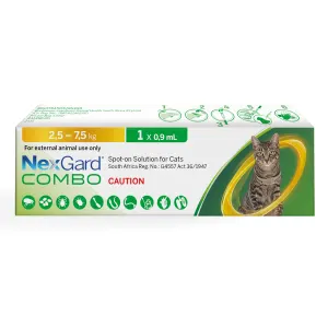 NexGard Combo Tick, Flea, & Worm Spot On Treatment for Cats | ePETstore