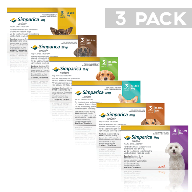 Simparica Chewable Tick & Flea Tablets for Dogs | ePETstore