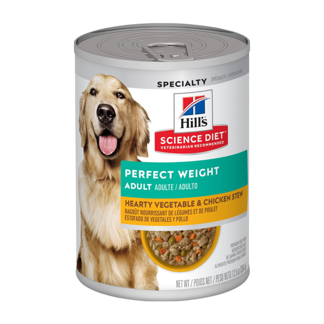 Hills Perfect Weight Chicken & Veg Wet Dog Food | ePETstore