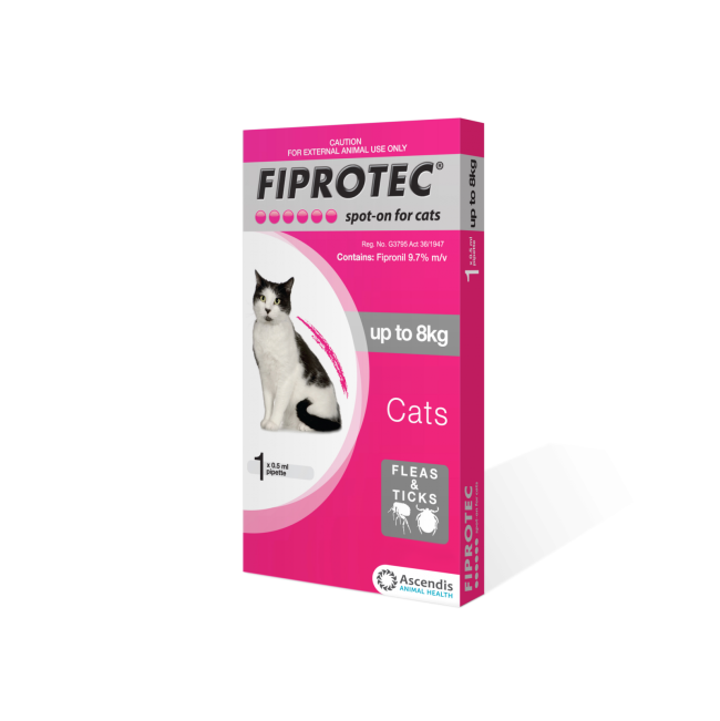 Shop Fiprotec Cat 0-8kg Pink (Single) | ePETstore