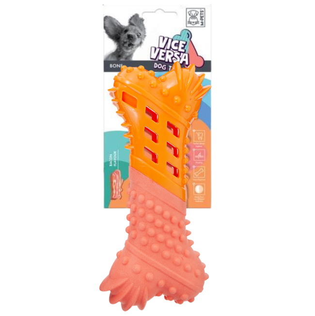 Vice Versa Bacon-Scented Bone Dog Toy | ePETstore