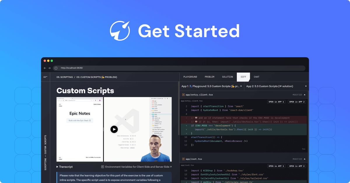 Launch your Workshop App Experience | Epic Web Dev by Kent C. Dodds