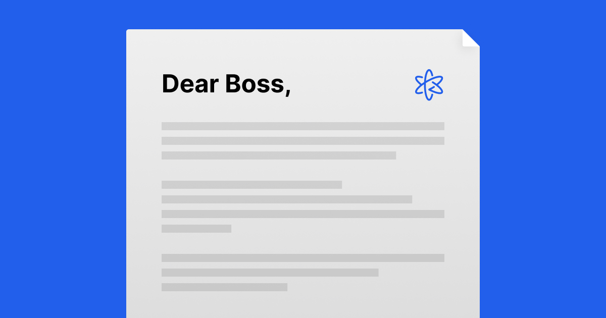 Boss Letter | Epic React by Kent C. Dodds