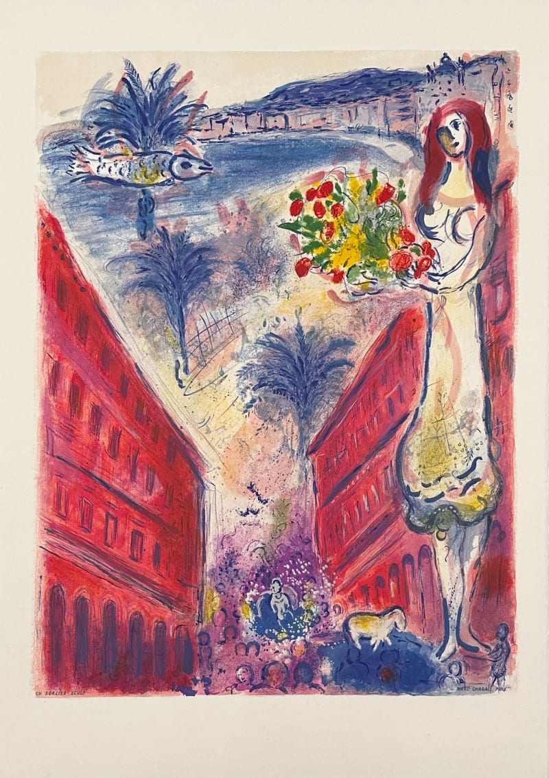 Marc Chagall - Avenue de la victoire à Nice, 1967 - Epicentrum Art Gallery