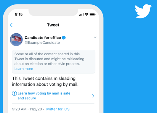 Twitter Outlines Plan for Labeling Tweets From Candidates Who Claim ...