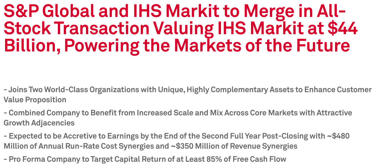 S&P Global To Acquire IHS Markit for $44 Billion, Expanding Data ...