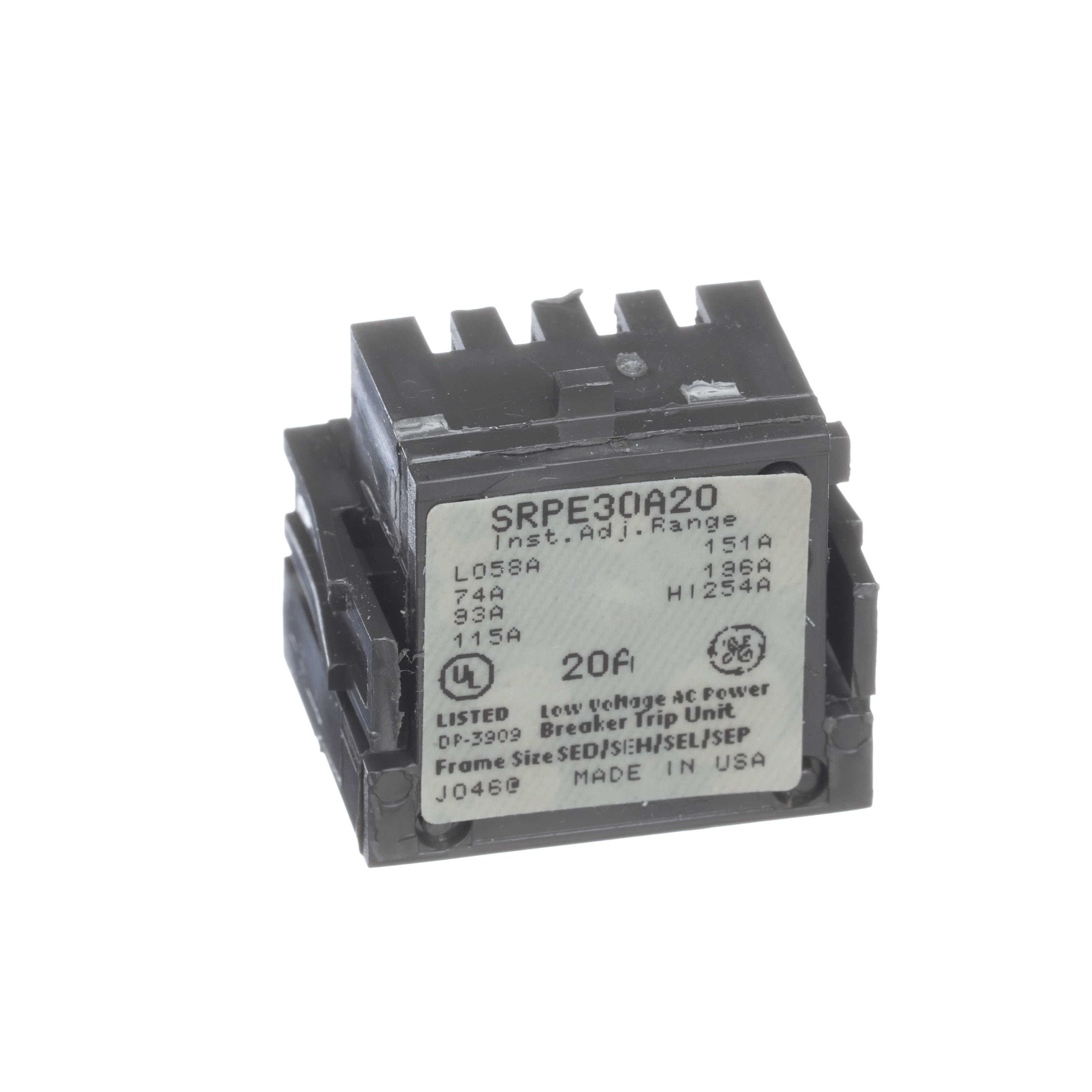 SRPE30A20 Circuit Breaker Trip by GENERAL ELECTRIC