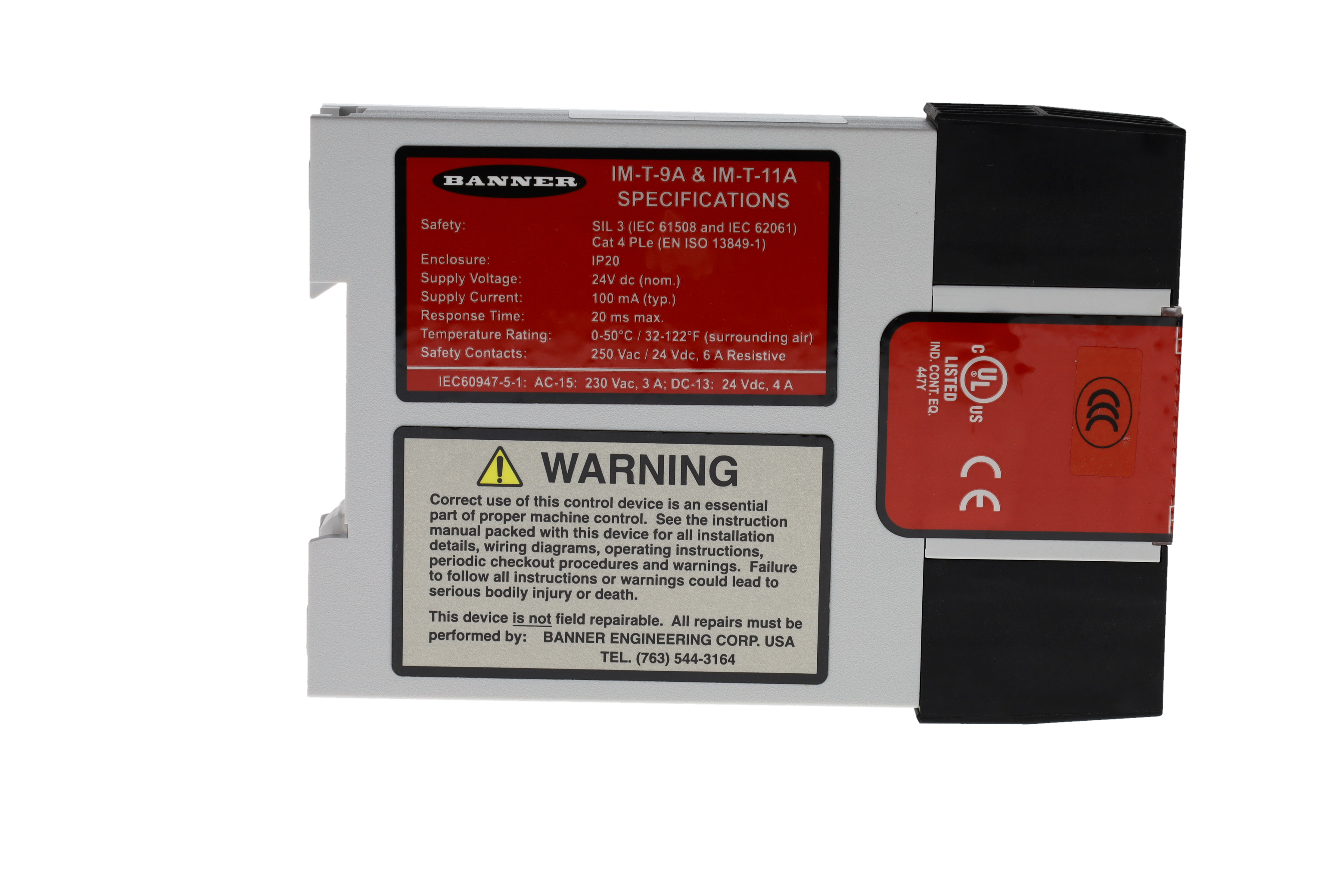 IM-T-9A Safety Controller by BANNER ENGINEERING