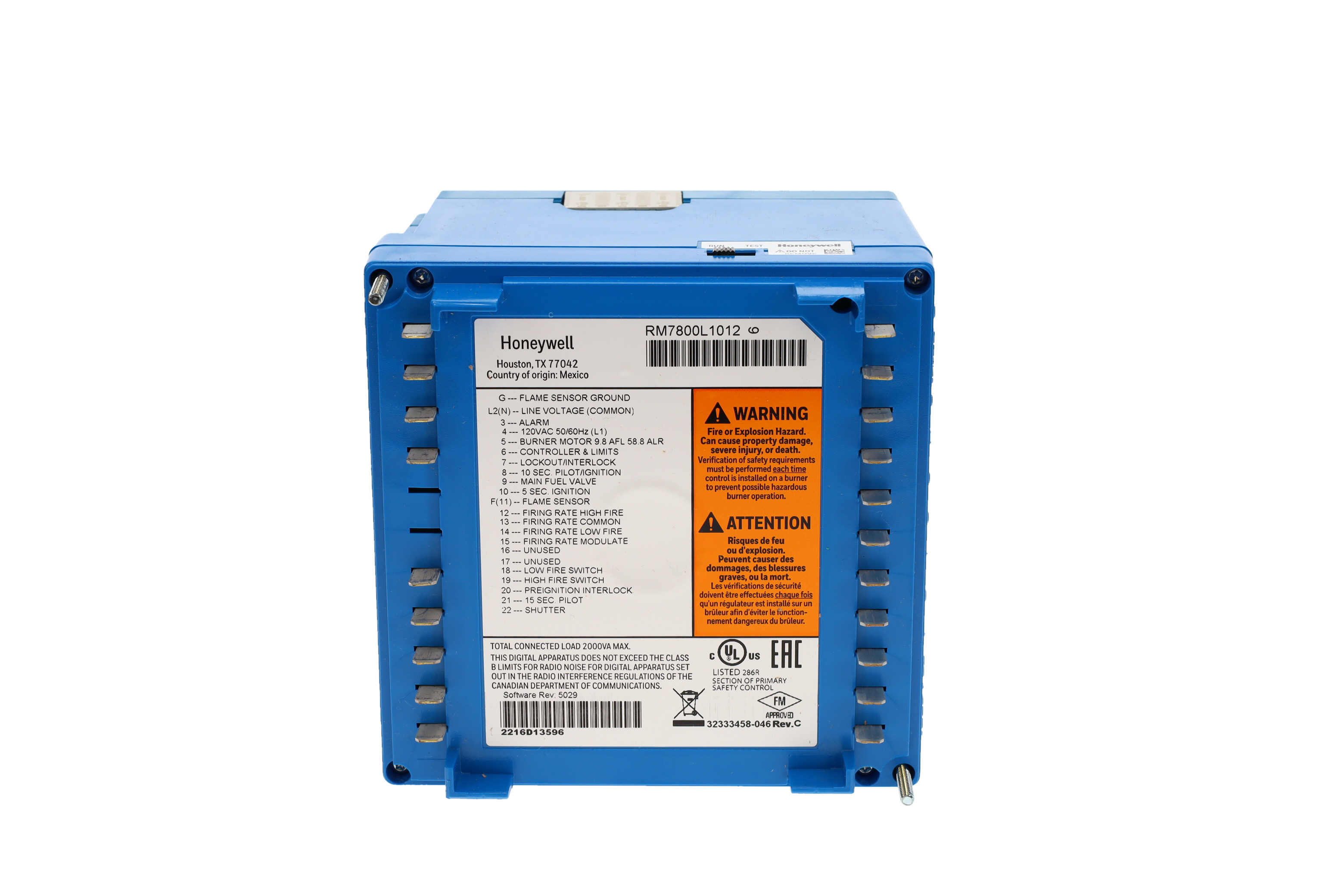 RM7800L1012 Burner Control by HONEYWELL