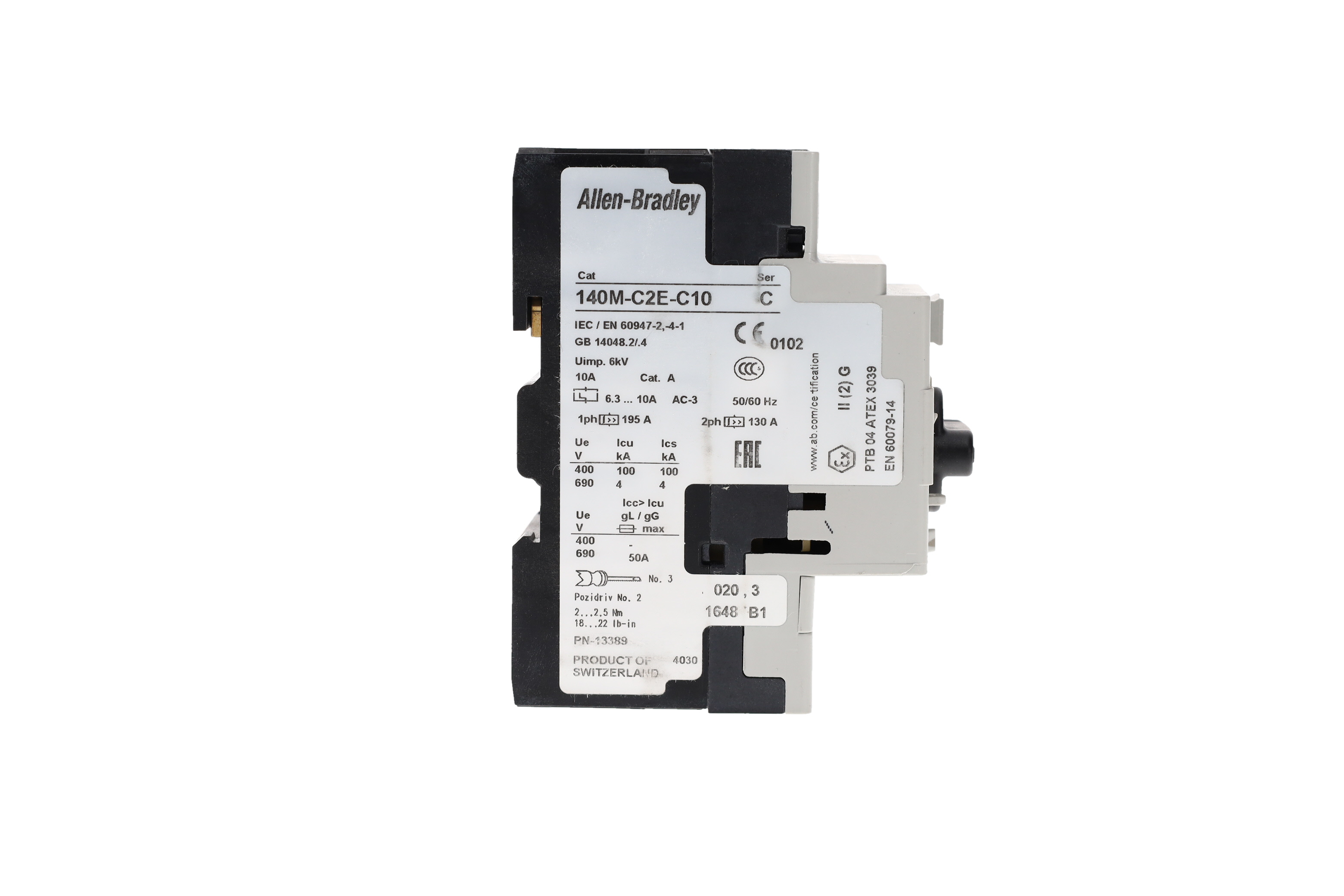 140M-C2E-C10 Molded Case Circuit Breaker by ALLEN BRADLEY