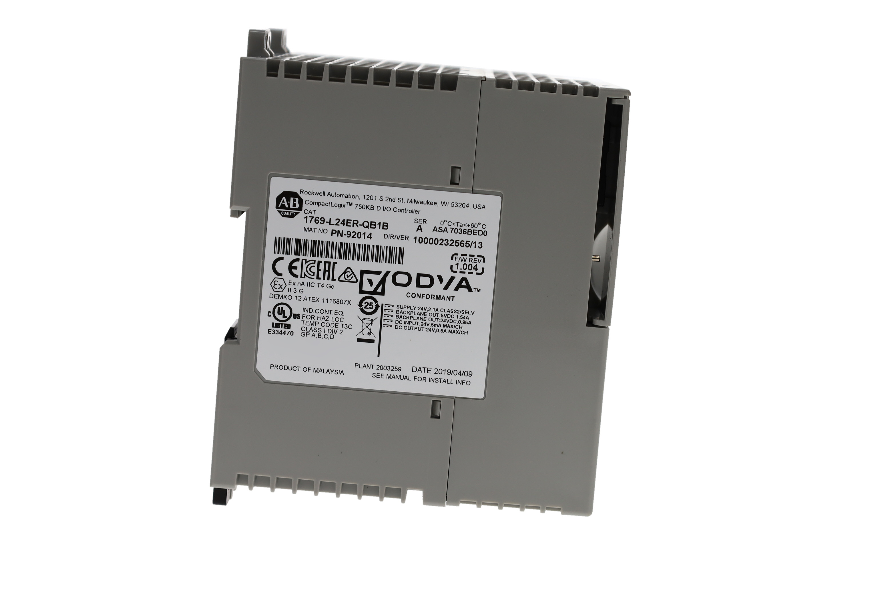 1769-L24ER-QB1B PLC Module/Rack by ALLEN BRADLEY