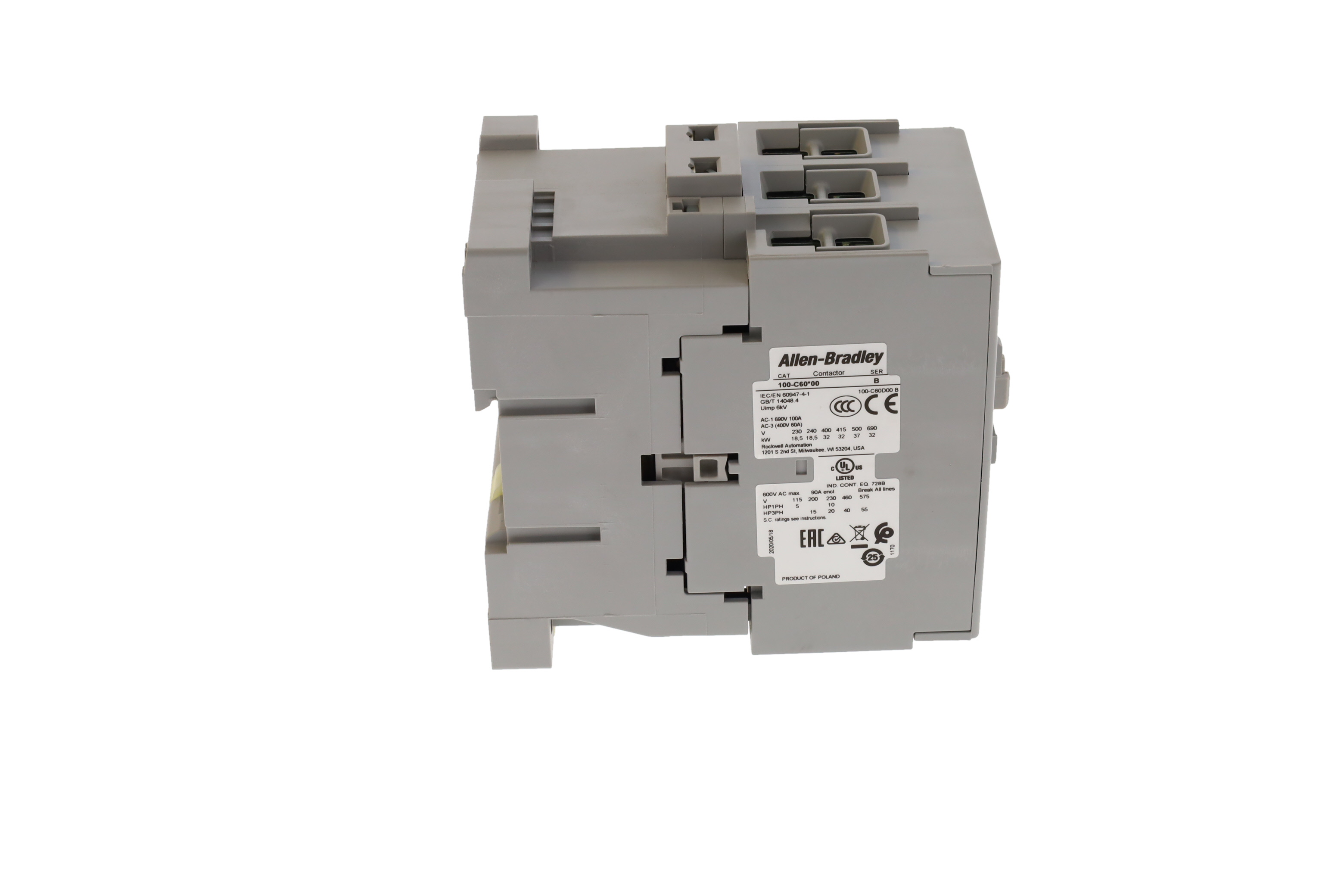 100-C60D00 Contactor by ALLEN BRADLEY