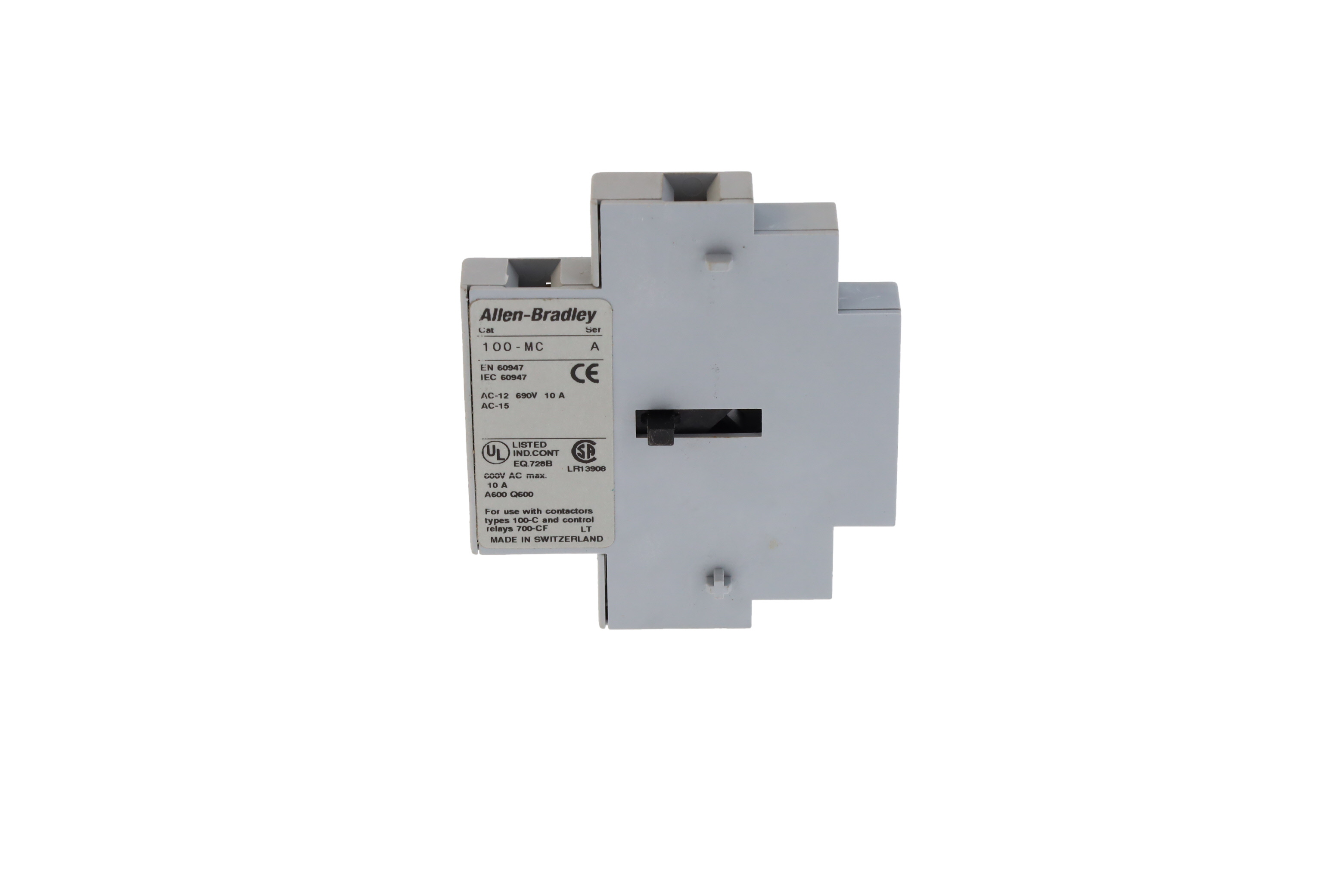 100-MCA02 Auxiliary Contact by ALLEN BRADLEY