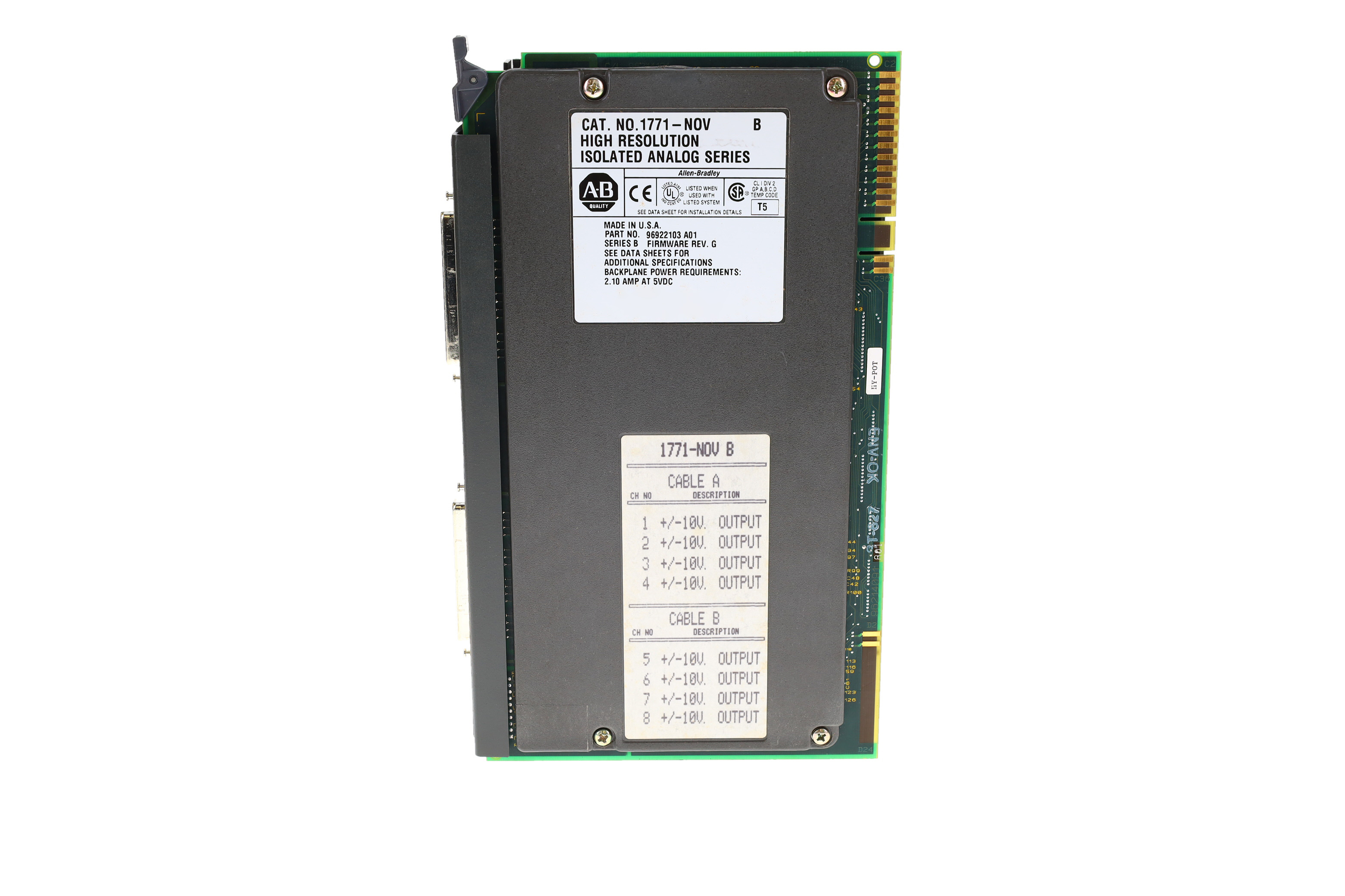 1771-NOV PLC Module/Rack by ALLEN BRADLEY