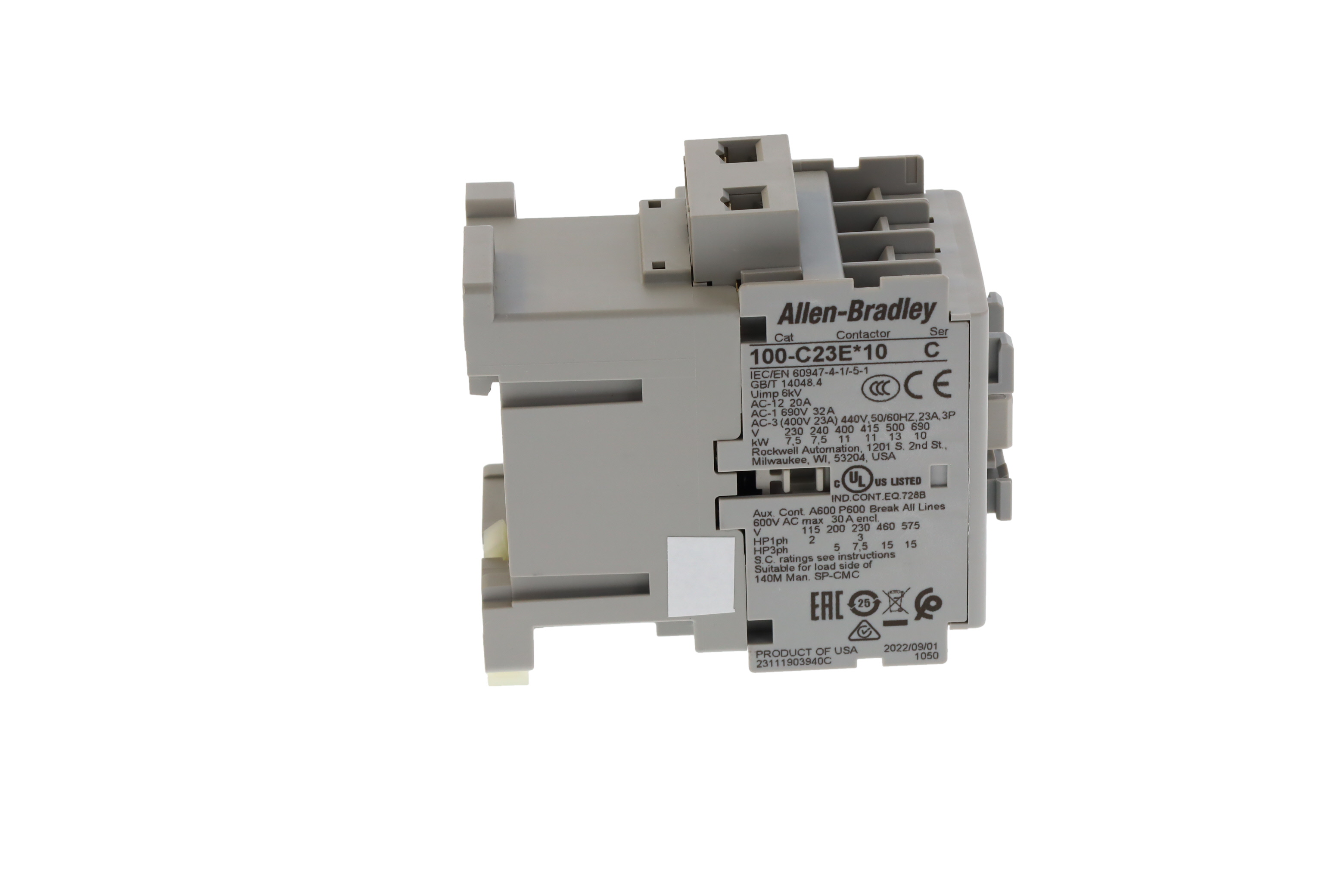 100-C23EJ10 Contactor by ALLEN BRADLEY