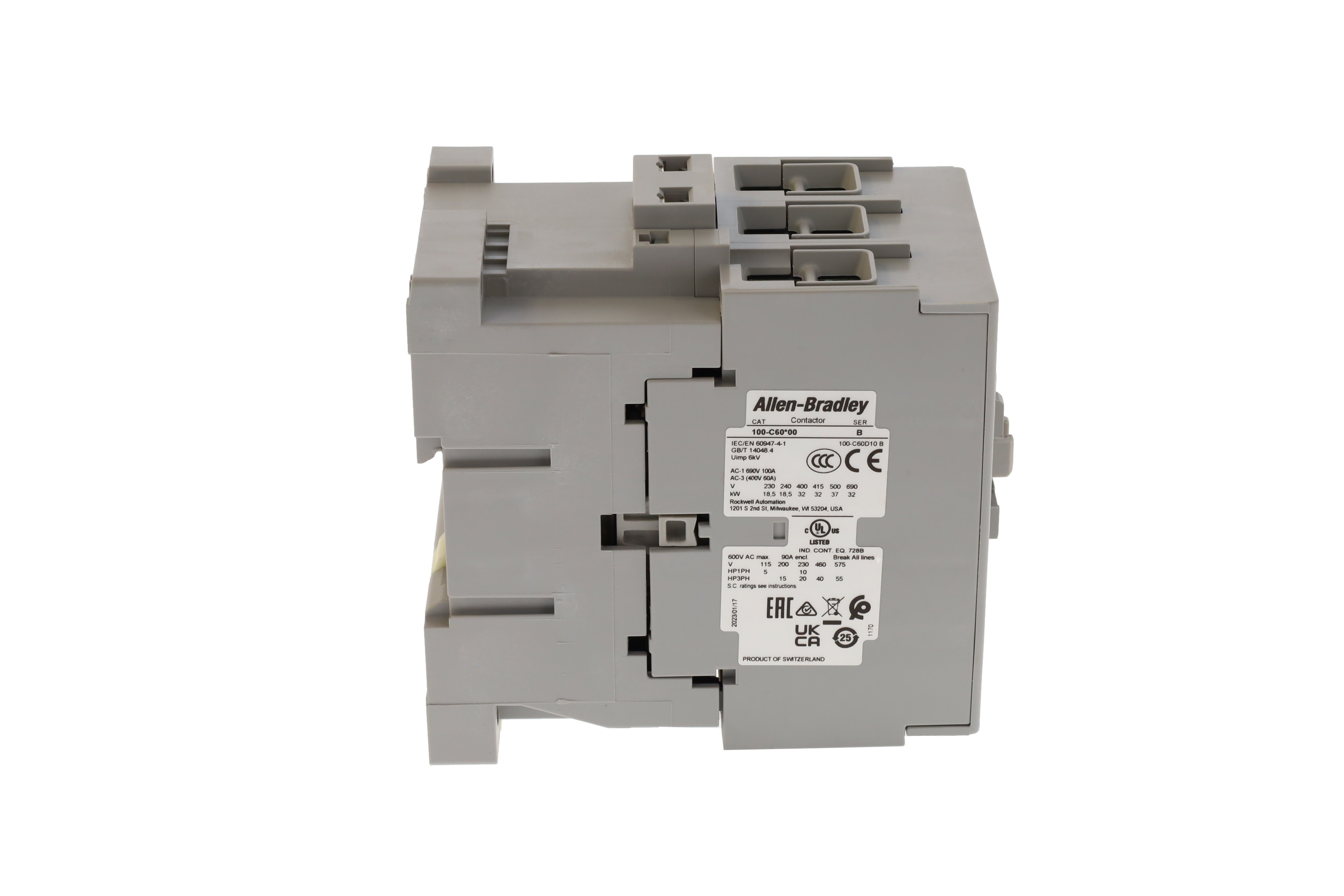 100-C60D10 Contactor by ALLEN BRADLEY