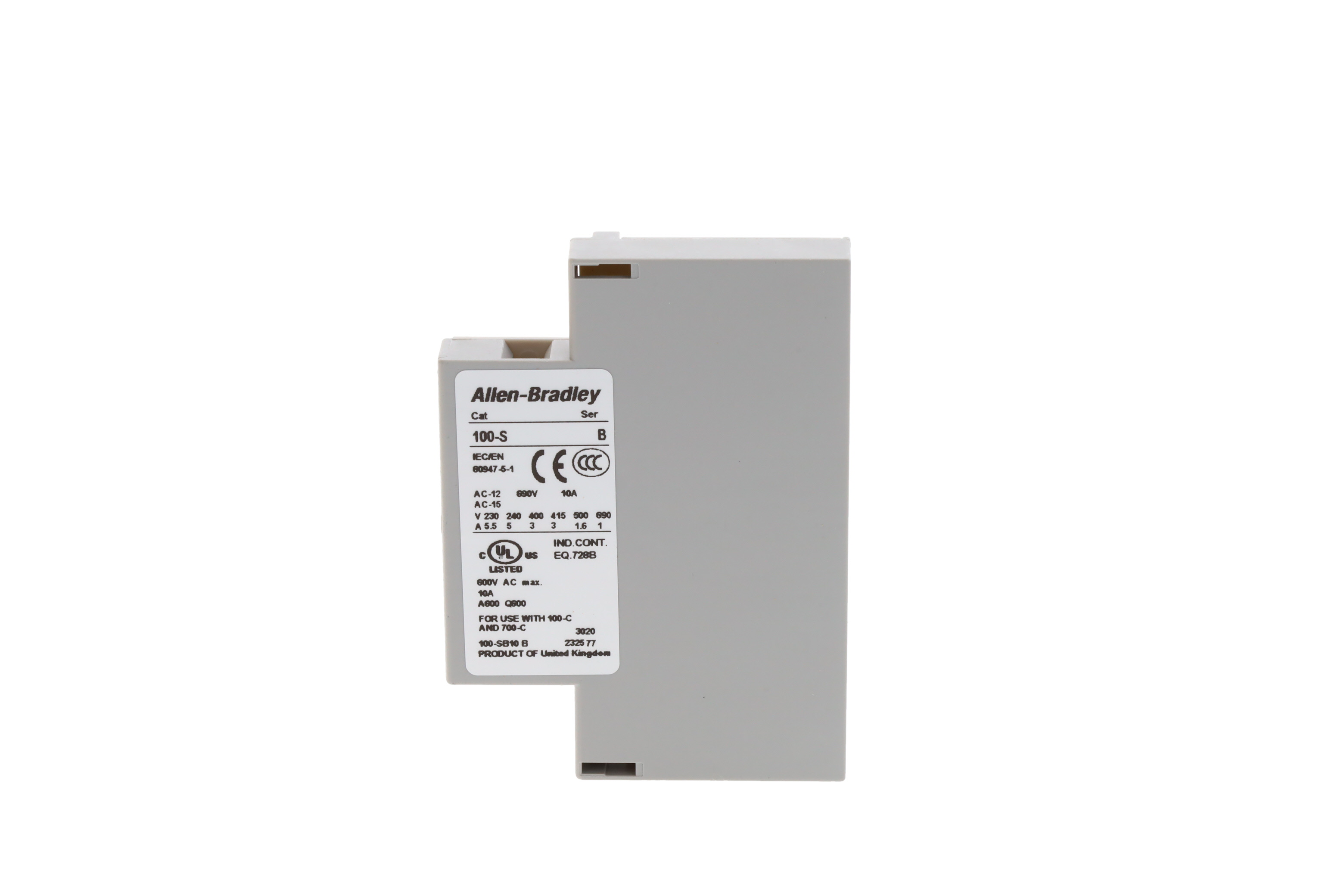 100-SB10 Auxiliary Contact by ALLEN BRADLEY
