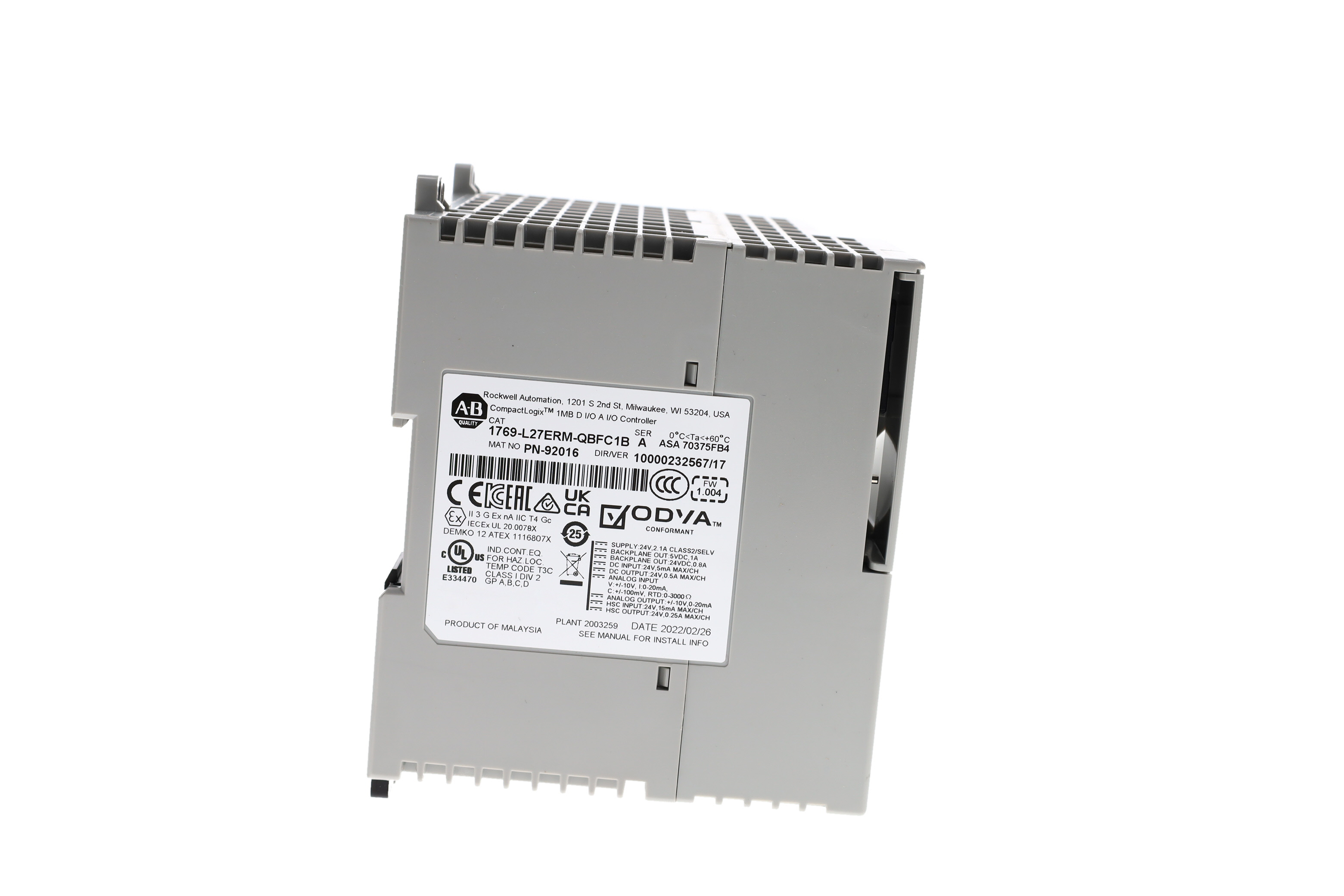 1769-L27ERM-QBFC1B PLC Module/Rack by ALLEN BRADLEY