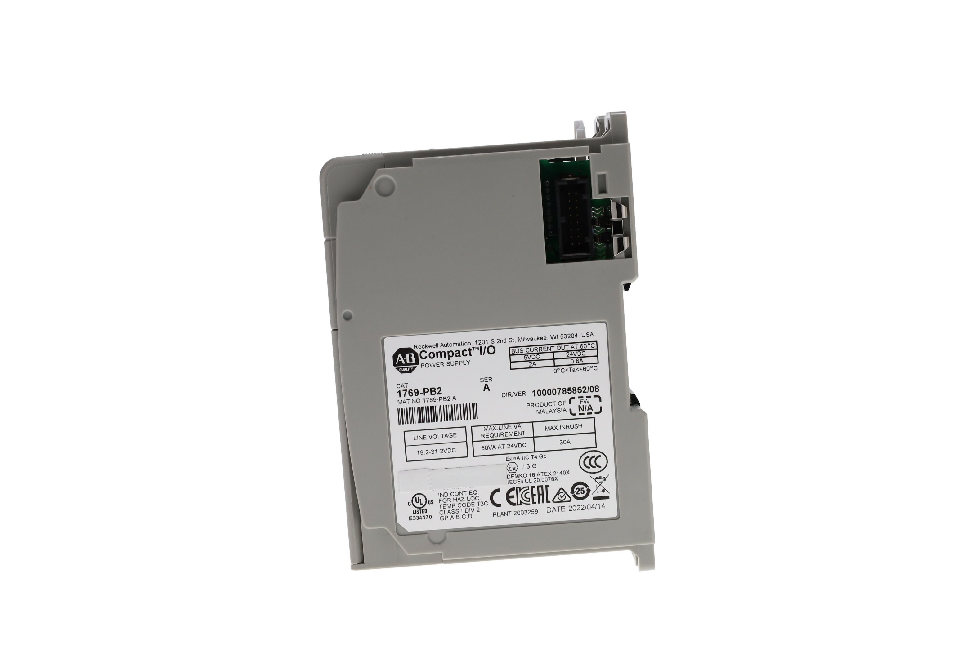 1769-PB2 PLC Module/Rack by ALLEN BRADLEY