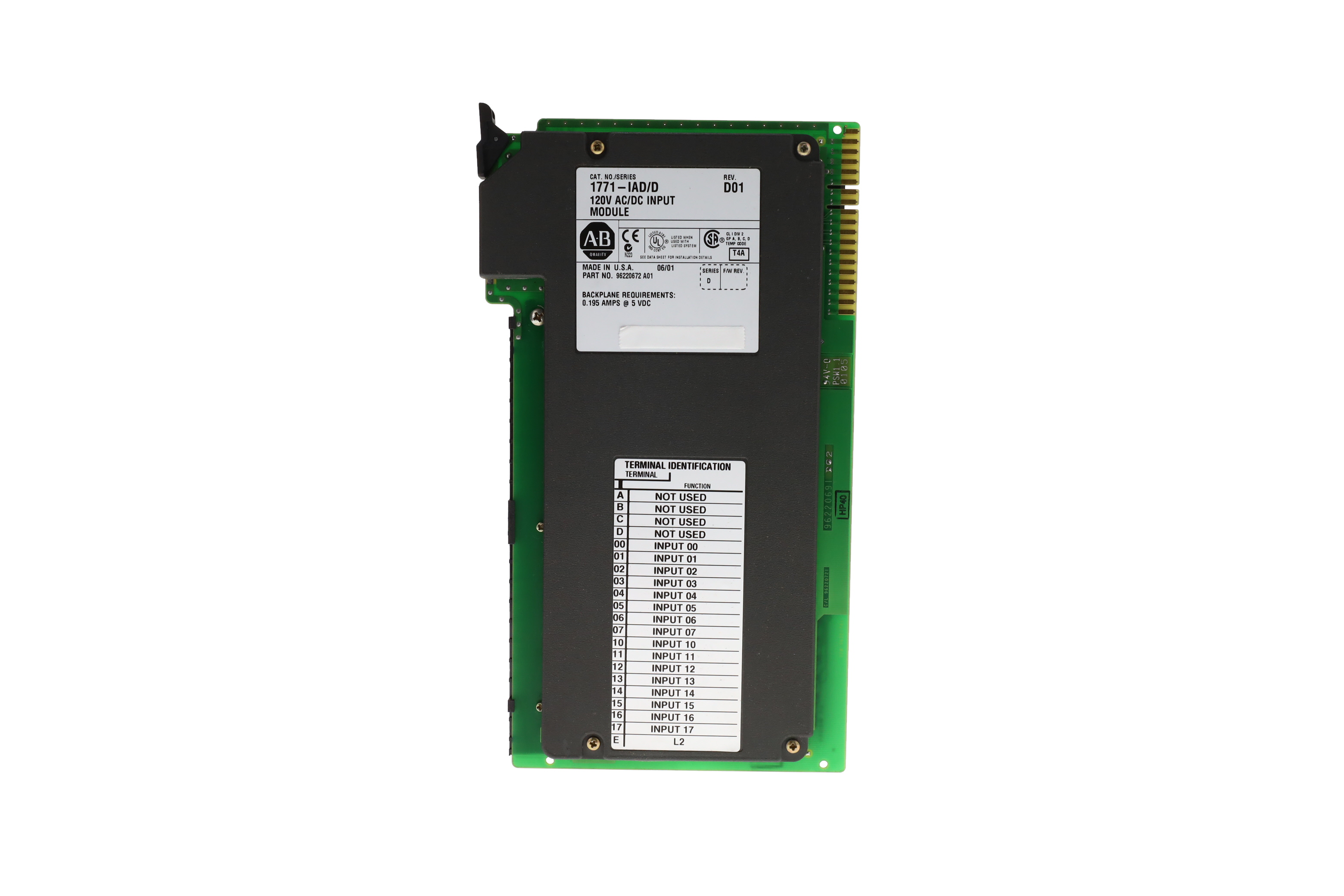 1771-IAD PLC Module/Rack by ALLEN BRADLEY