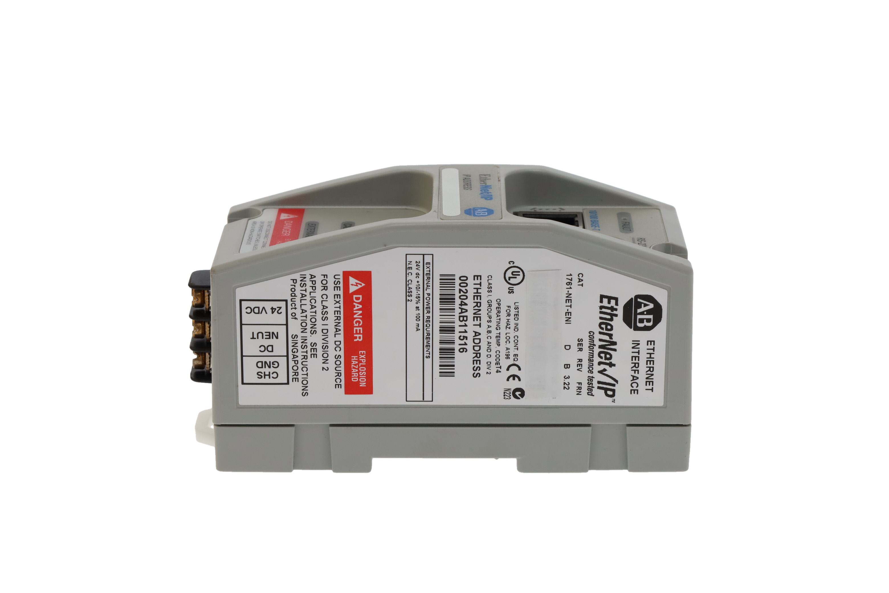 1761-NET-ENI PLC Module/Rack by ALLEN BRADLEY