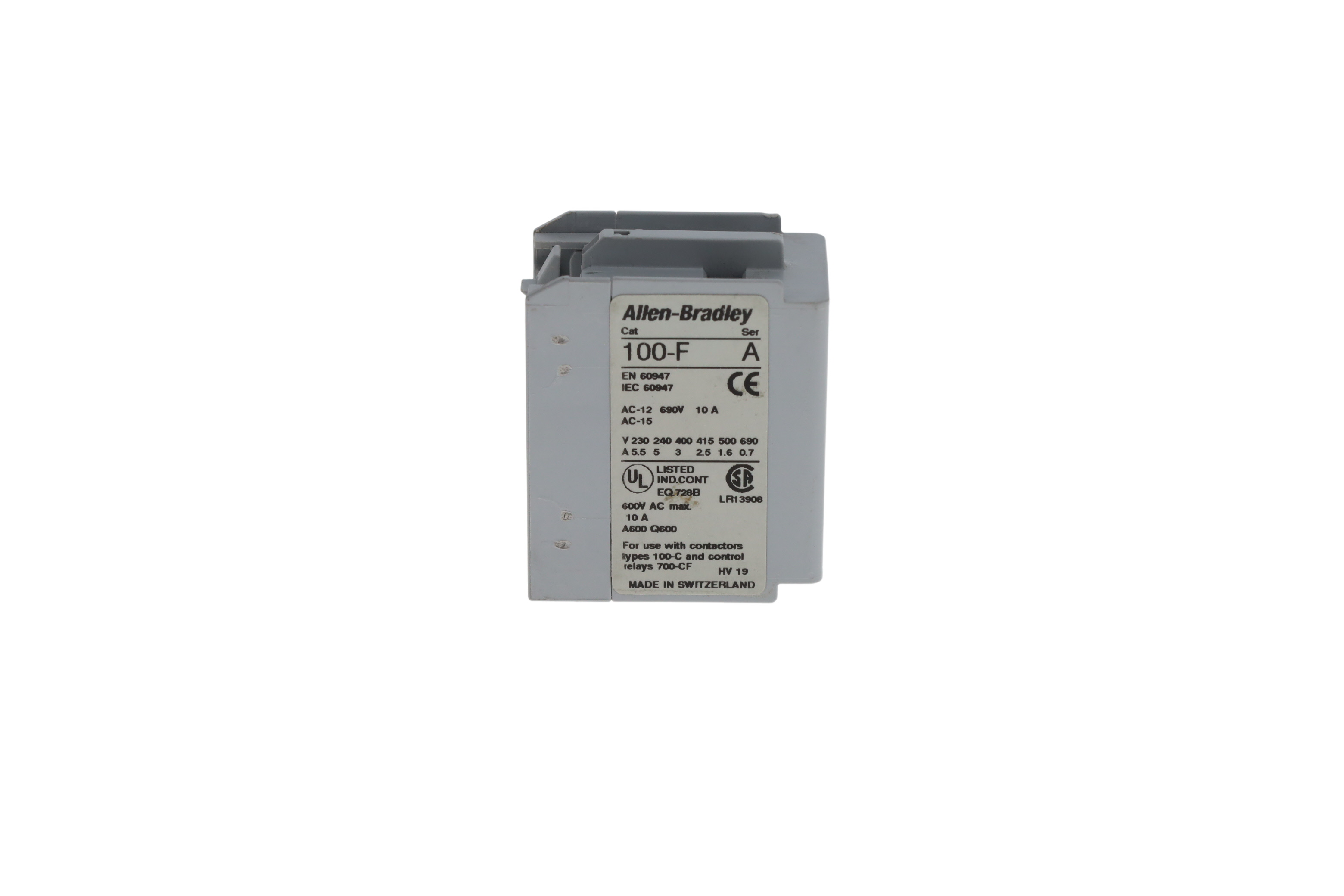 100-FA02 Auxiliary Contact by ALLEN BRADLEY
