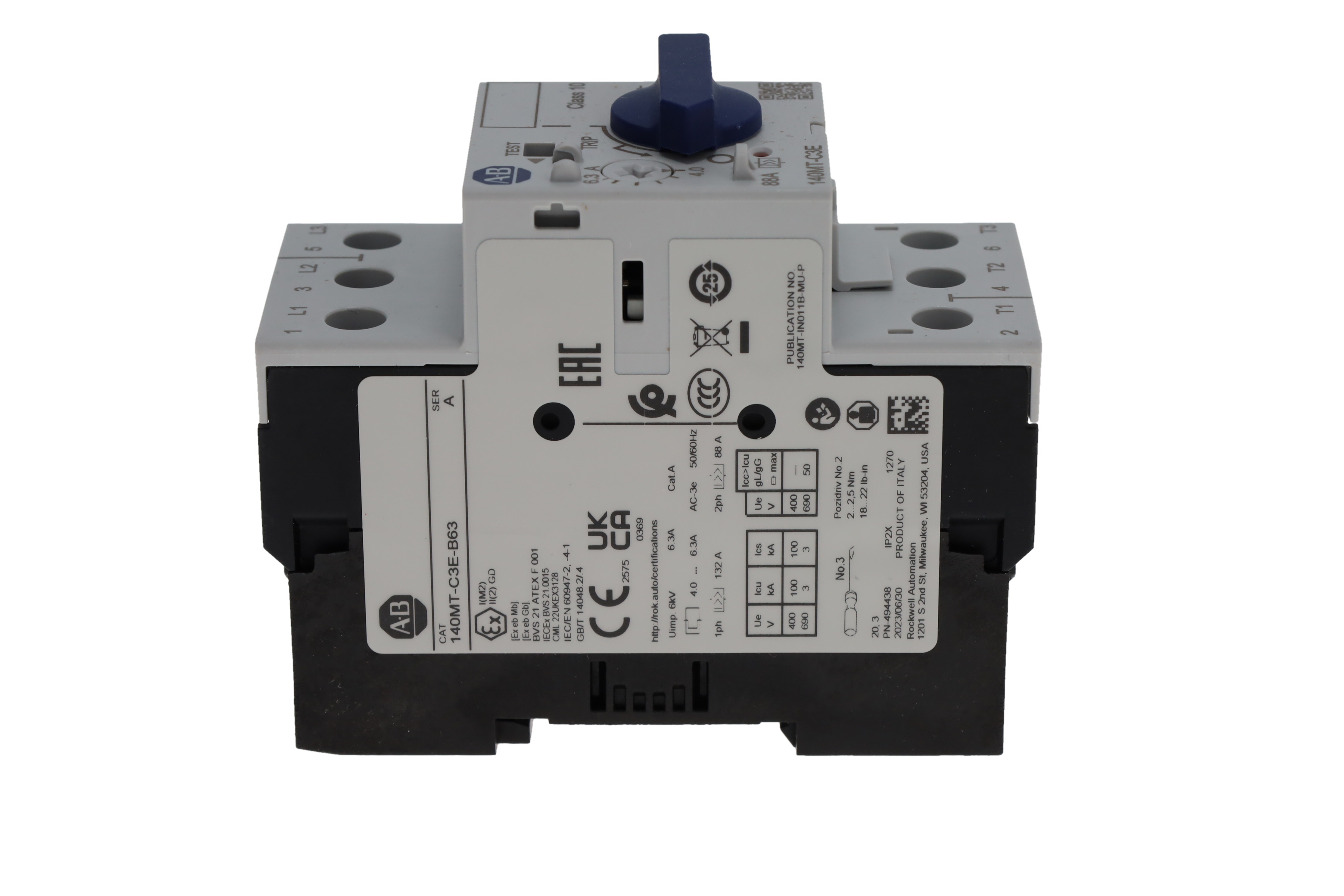 140MT-C3E-B63 Molded Case Circuit Breaker by ALLEN BRADLEY
