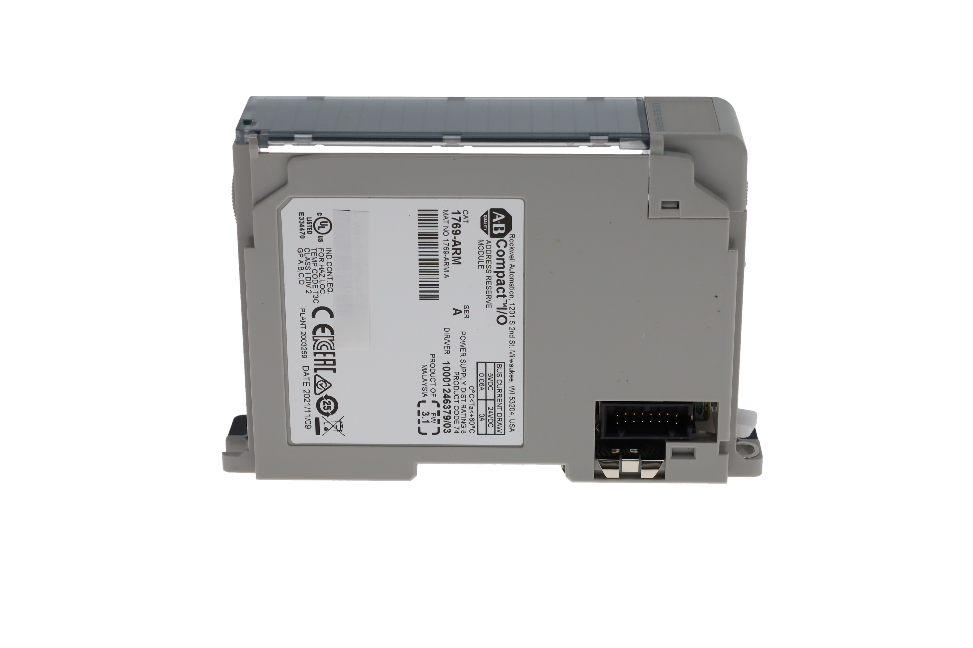 1769-ARM PLC Module/Rack by ALLEN BRADLEY