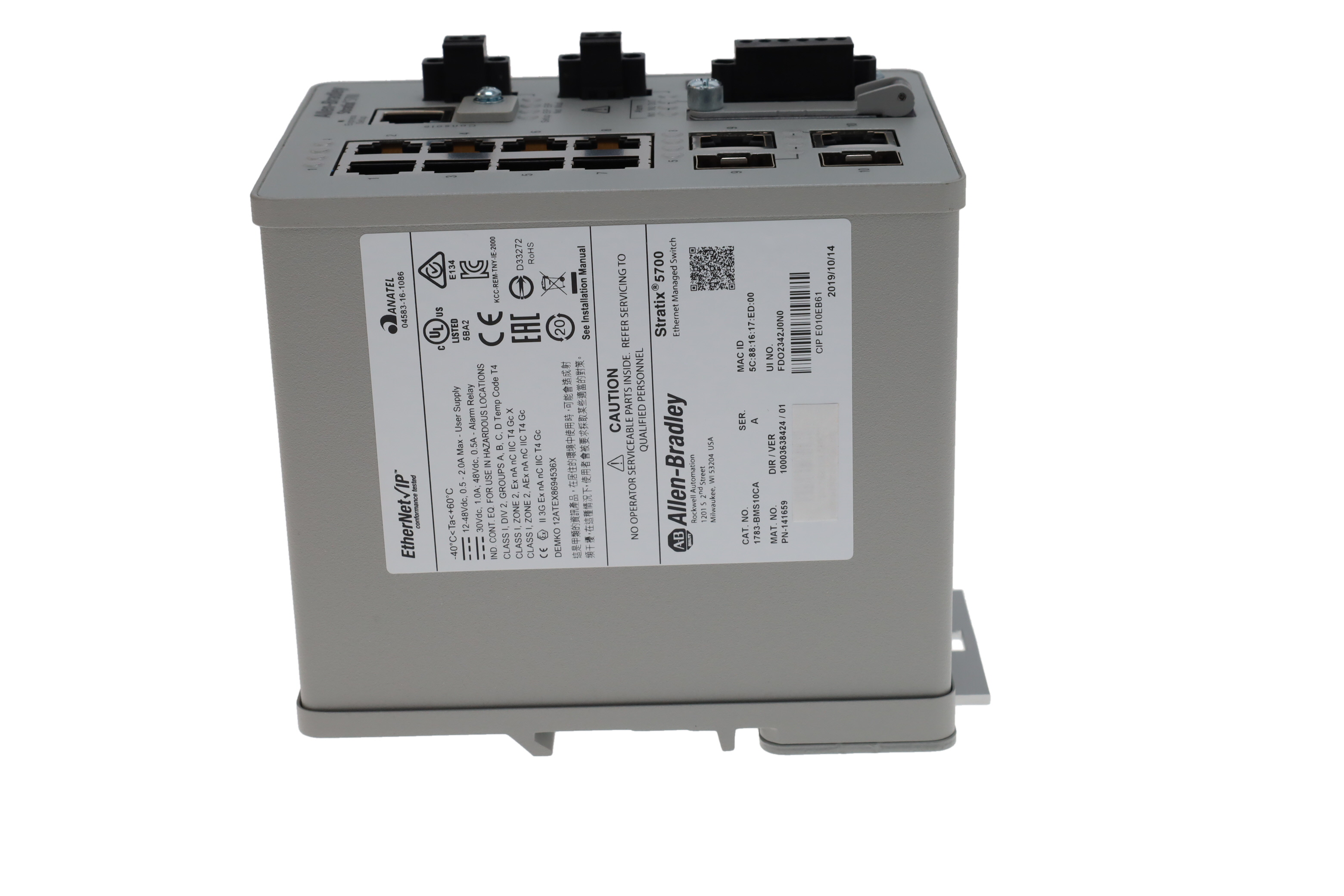 1783-BMS10CA PLC Module/Rack by ALLEN BRADLEY