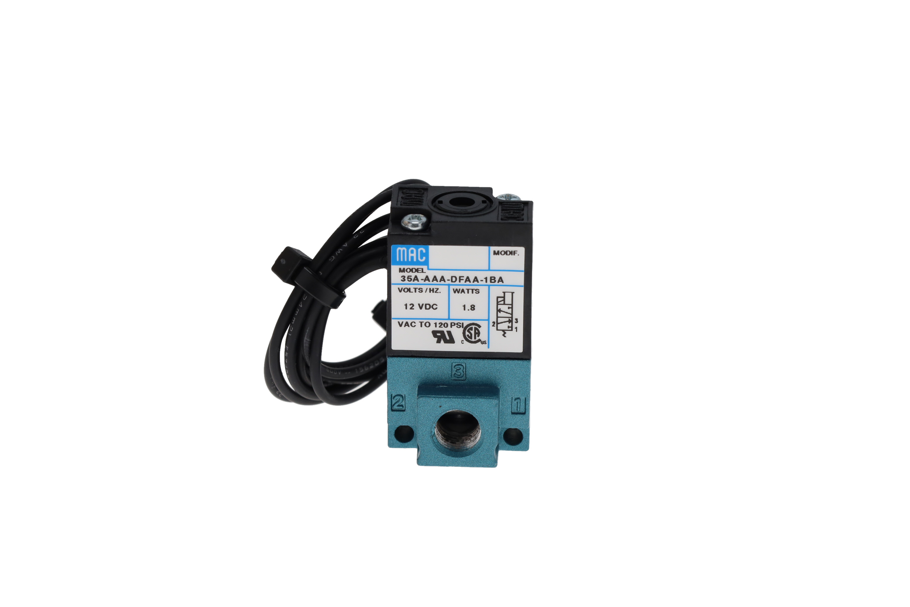 35A-AAA-DFAA-1BA Solenoid Valve by MAC VALVES INC