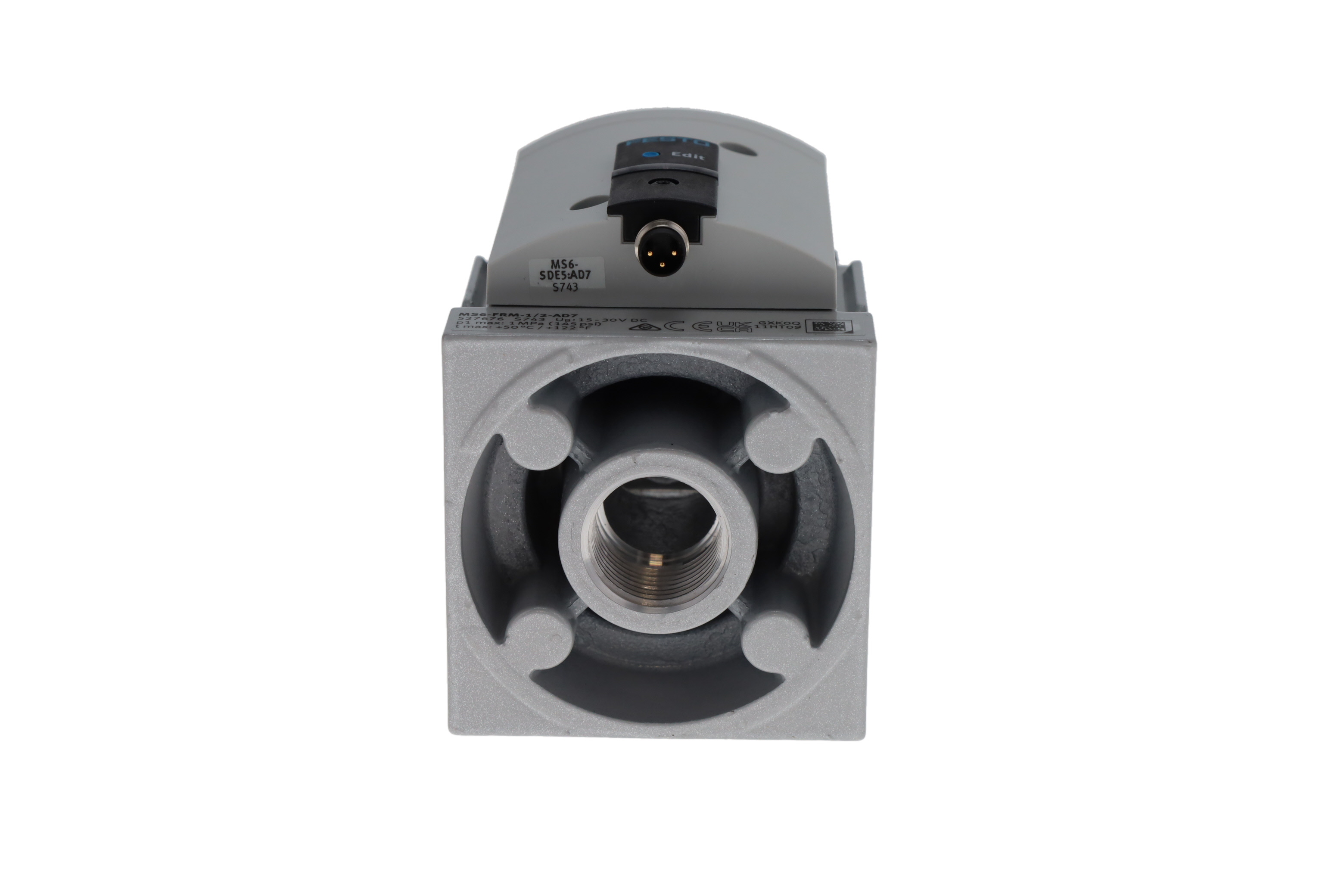 MS6-FRM-1/2-AD7 Pneumatic Block I/O - Adaptor - Subplate by FESTO