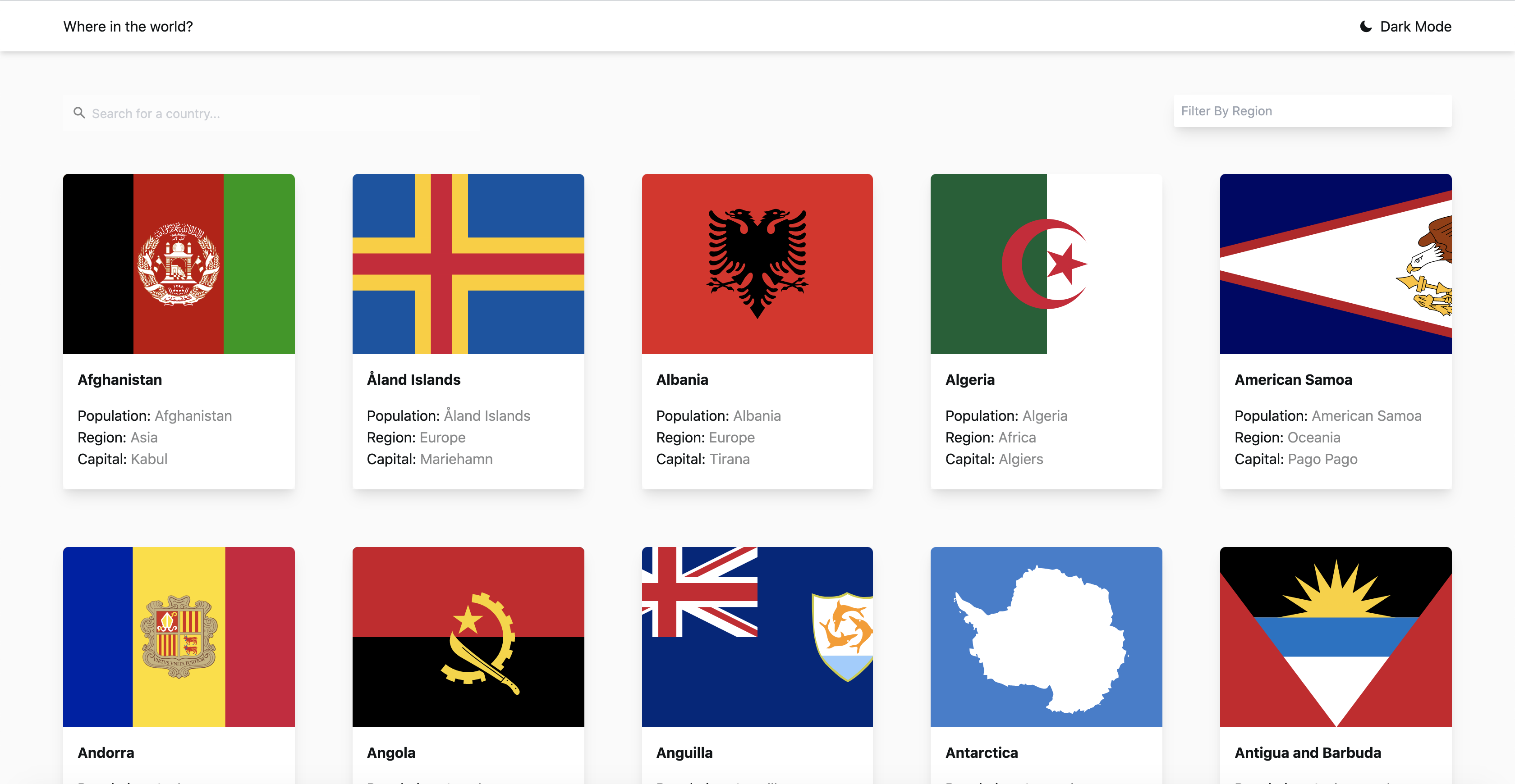 GitHub - EstherSeyi/the-countries-project