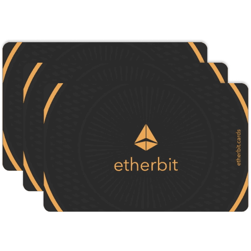 Etherbit Card Pack of 3 - Ethereum (ETH) wallet - Hardware wallet - Etherbit.in