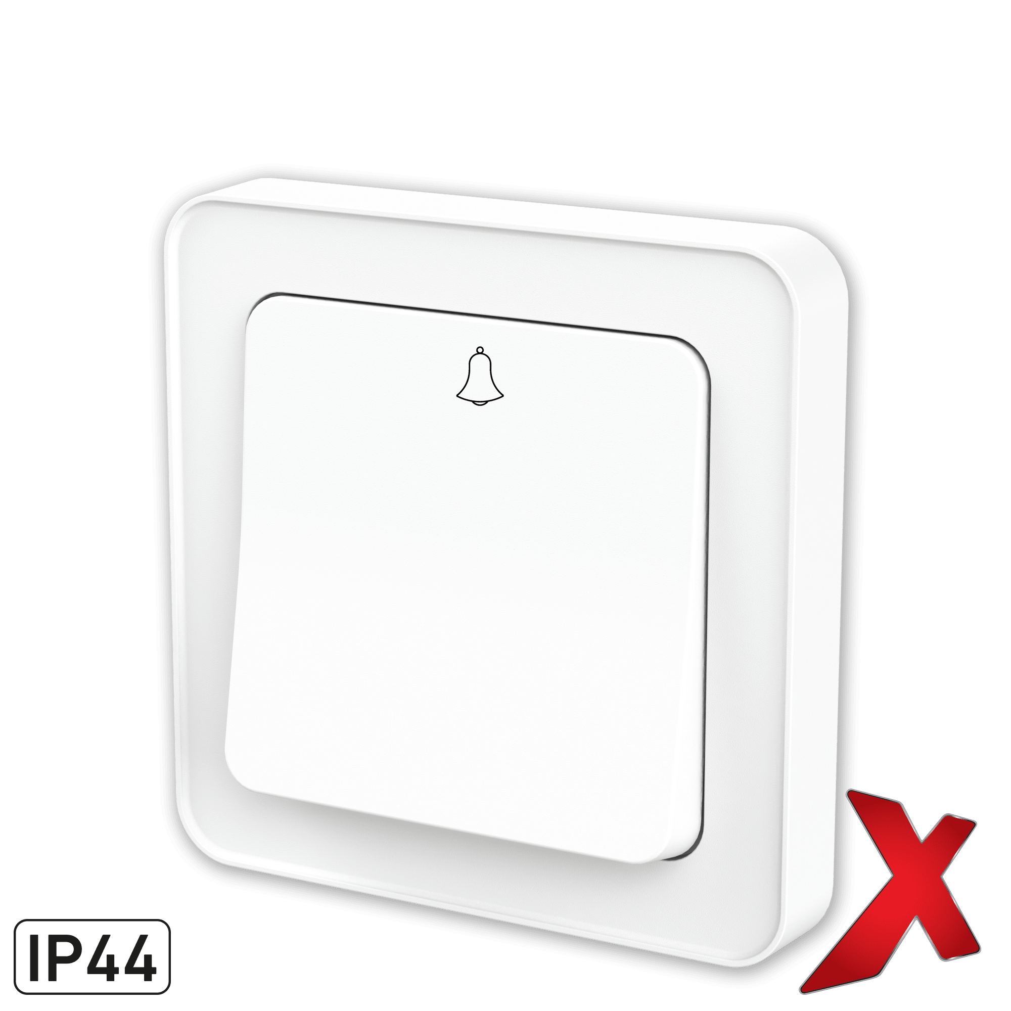 X.BRYTER INNF RINGEKNAPP IP44 Etman