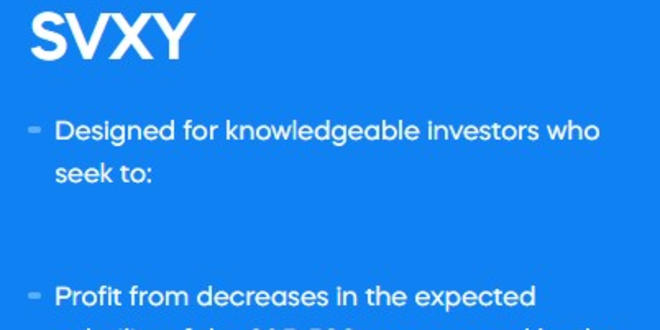 Buy and sell the ProShares Short VIX Short-Term Futures ETF ETF (SVXY ...