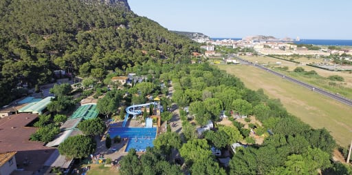 Estartit, castell montgri, campsite, costa brava, swimming pool