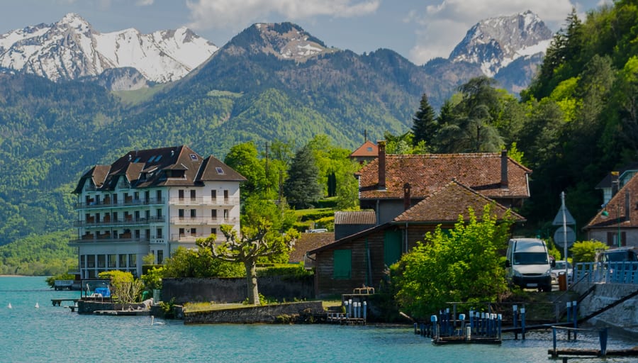 Camping in the French Alps